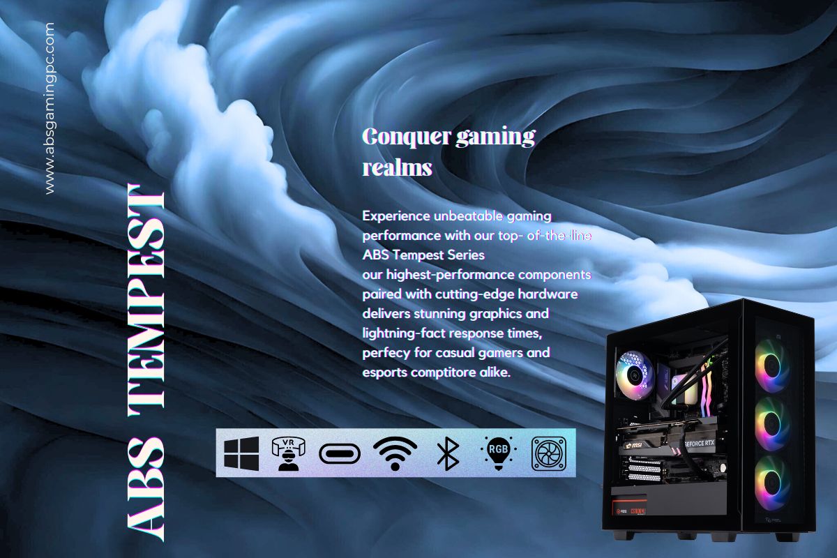 ABS Tempest Aqua High Performance Gaming PC - Intel i9 14900KF - GeForce RTX 4090 - DLSS 3.5 ...